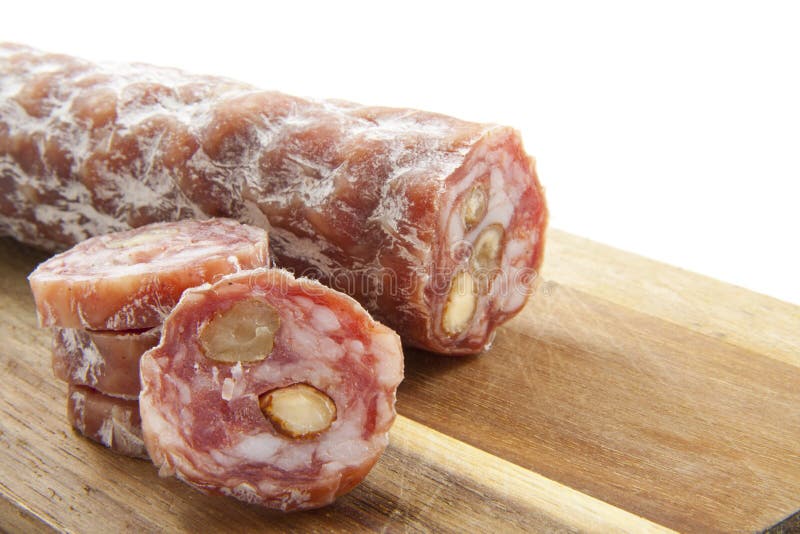 Dried sausage stock photo. Image of salty, pork, background - 21912350