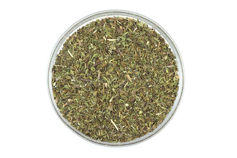 Dried Savory in a Glass Container Stock Image - Image of crushed, spice ...