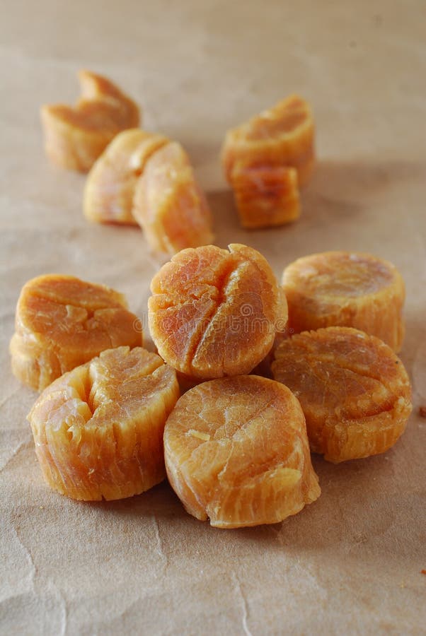 Dried scallop stock photo. Image of paper, scallop, food - 26926596