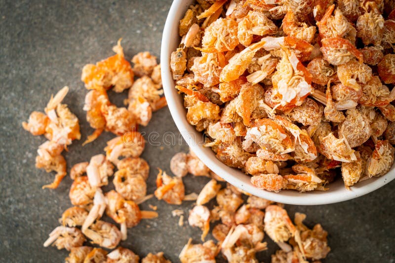 Dried Shrimps or Dried Salted Prawn Stock Image - Image of diet, fresh ...