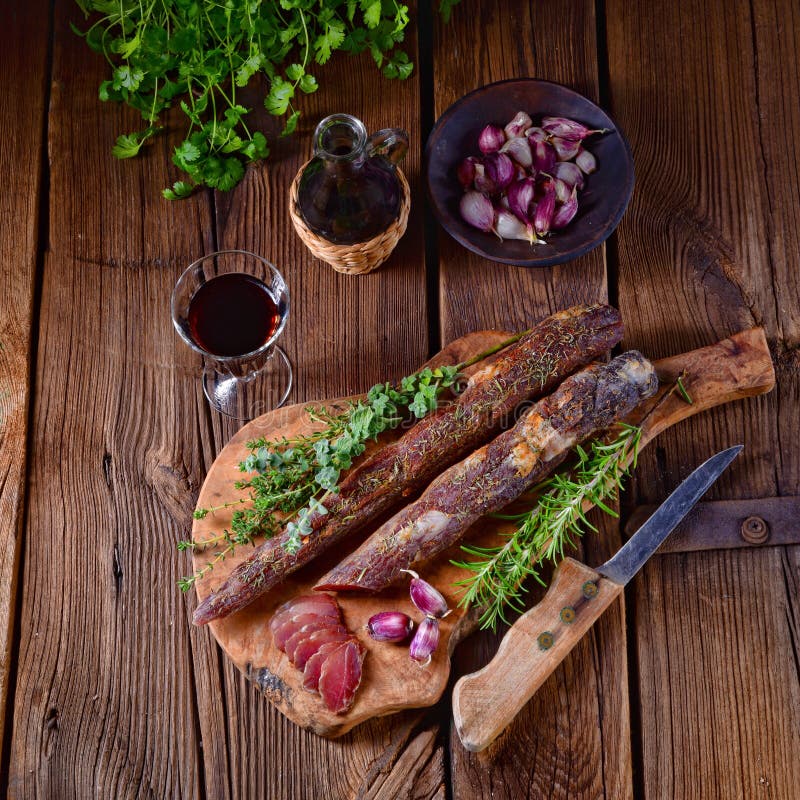 Dried Sirloin with Herbs De Provence Stock Image - Image of herb, food ...