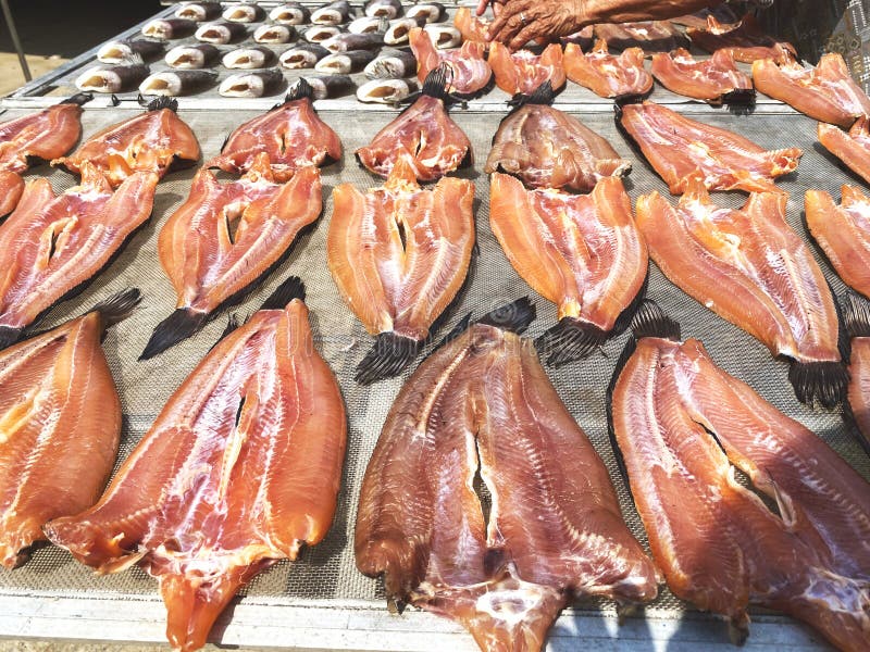 Dried Snakehead Fish, Thai Food, Note Select Focus with Shallow Depth ...