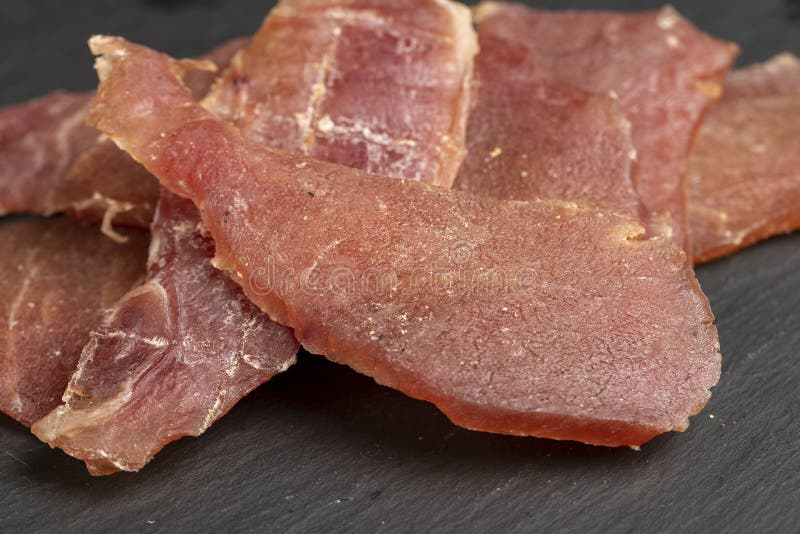 Dried with Spices and Salt Red Meat Stock Image - Image of food ...