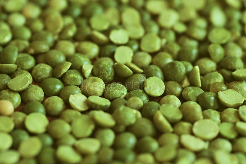 Dried and Split Green Peas on a Surface. Top View. Food Background ...