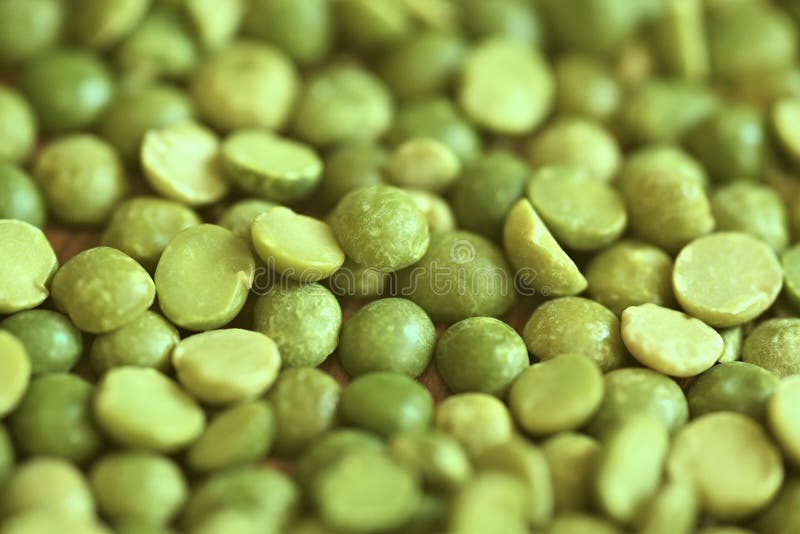 Dried and Split Green Peas on a Surface. Top View. Food Background ...