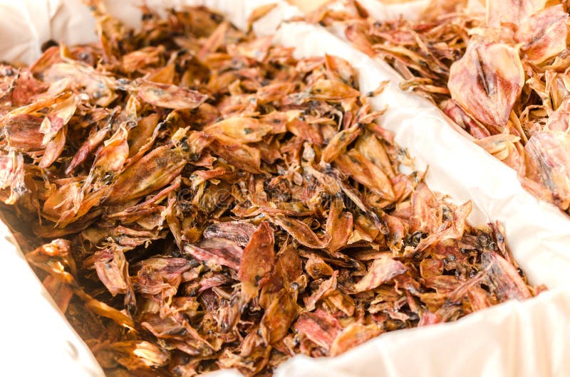 Dried squid fried stock image. Image of sale, process - 69287927