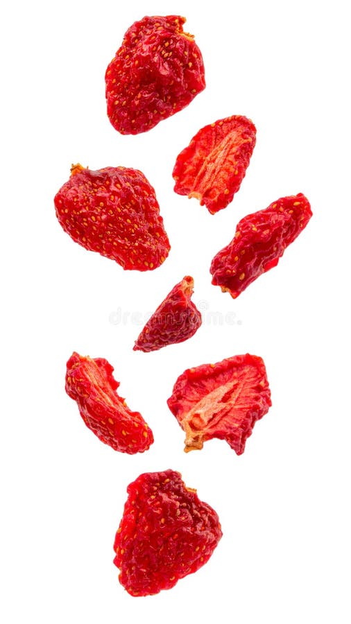 Dried Strawberries Falling Transparent Background Stock Photos - Free ...