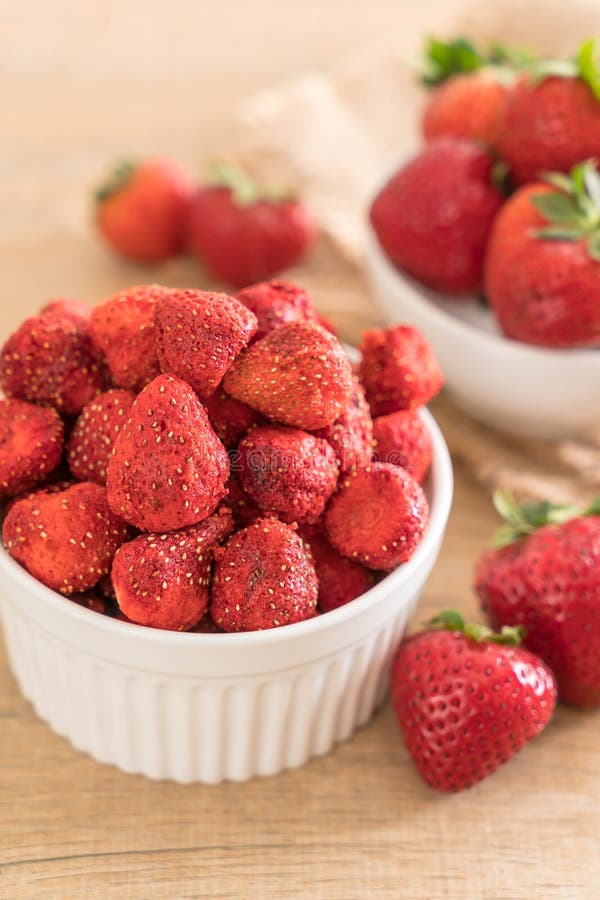 Dried strawberry snack stock image. Image of closeup - 105214957
