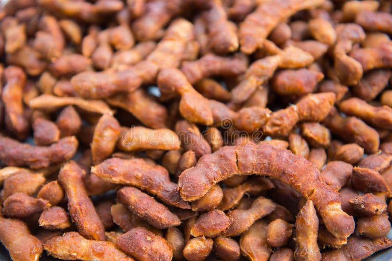 Dried tamarind peeled stock photo. Image of ingredient - 109792096