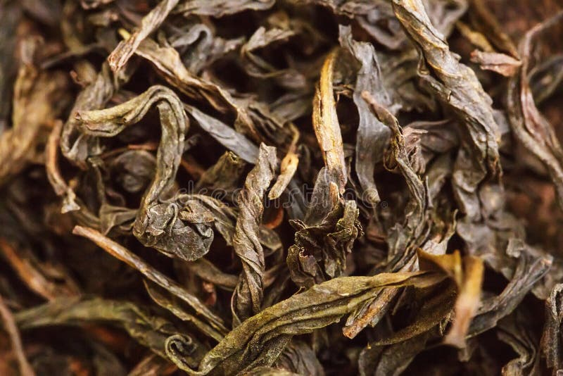 Dried Tea Leaves Closeup As Background Stock Photo - Image of asian ...