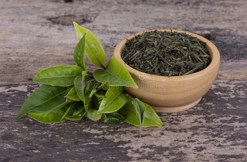 Dried Tea Leaves Isolated on White Background Stock Photo - Image of ...