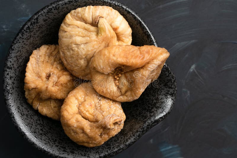 Dried Turkish Figs in a Bowl Stock Image - Image of view, holiday ...