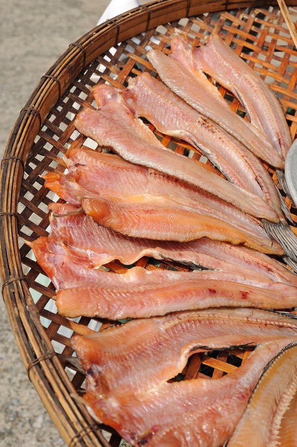 Dried Under the Sun Salty Fish Gourmet Stock Photo - Image of salty ...