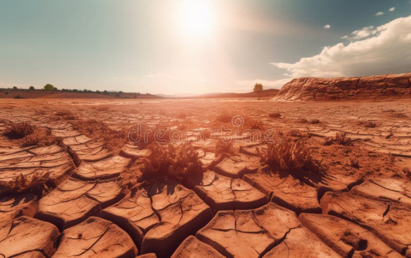 Dried Up Earth. Created by Generative Artificial Intelligence. Created ...