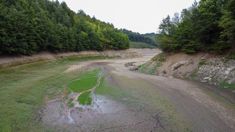 Dried Up River in the Forest Stock Photo - Image of walkway, geology ...