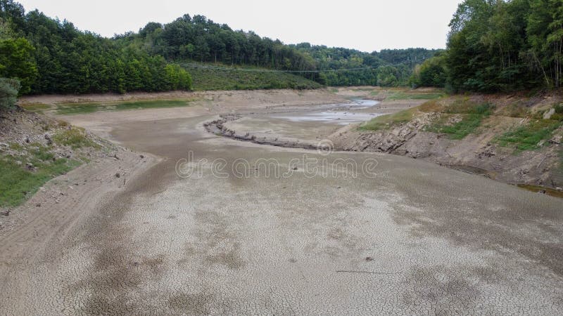 Dried Up River in the Forest Stock Photo - Image of walkway, geology ...