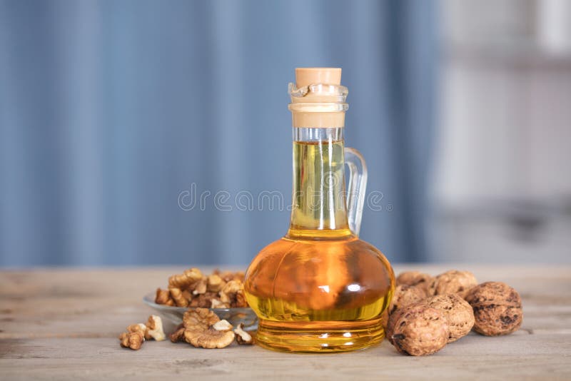 Dried Walnuts and Pressed Cooking Oil Stock Image - Image of ...