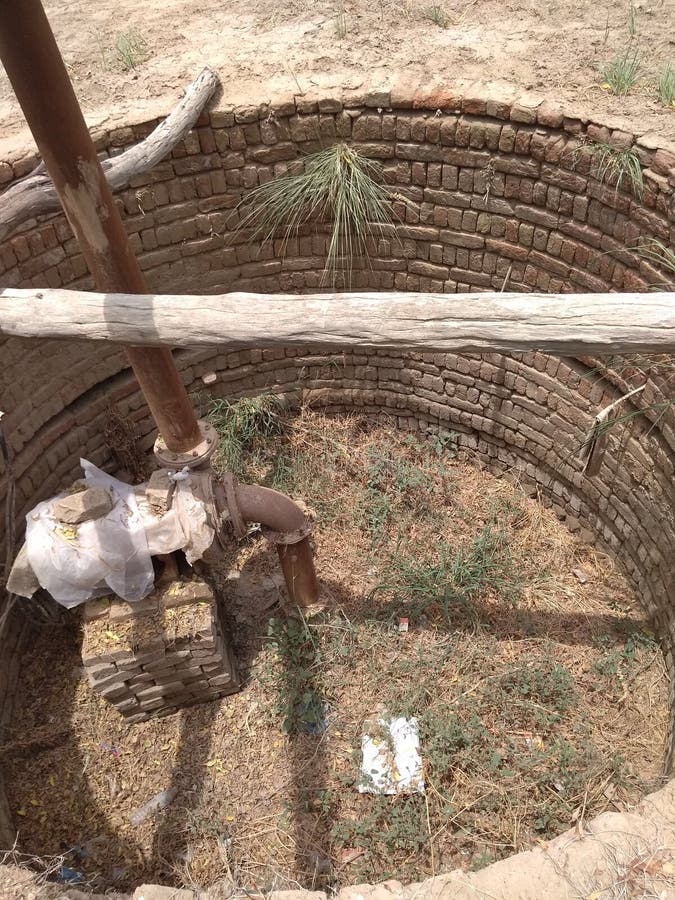 An Old Dried Up Well. a Well without Water Stock Image - Image of hole ...