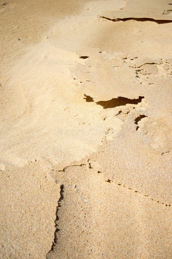 Golden sand formation stock photo. Image of barren, clay - 204384654