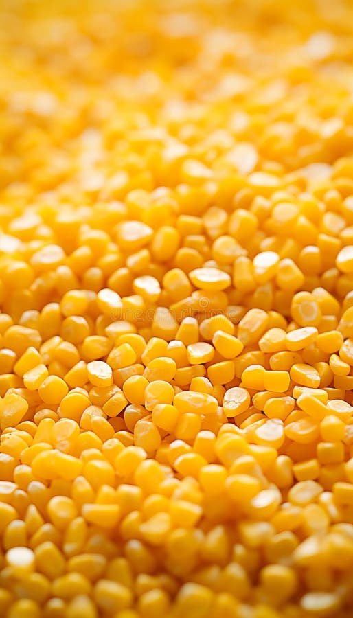 Dried Yellow Split Peas Scattered Across a Flat Surface in a Well-lit ...