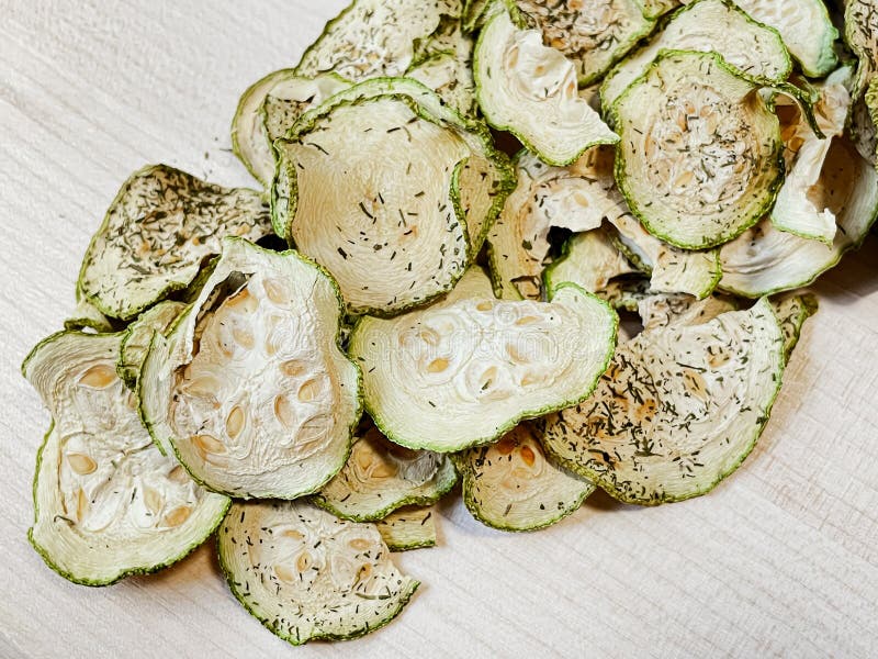 Dried Zucchini, a Vegetable from the Home Garden Stock Photo - Image of ...