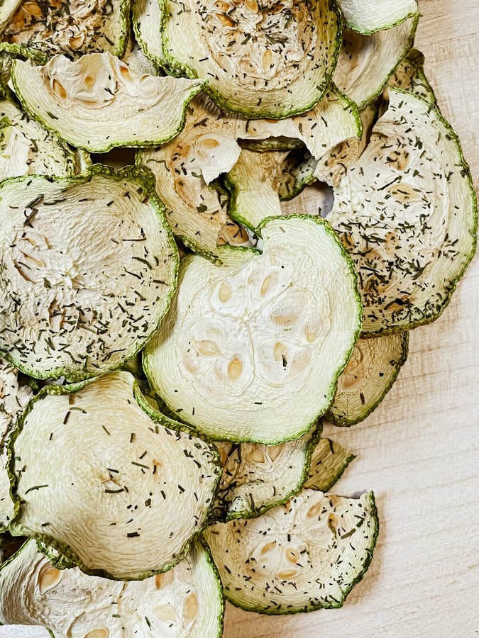 Dried Zucchini, a Vegetable from the Home Garden Stock Image - Image of ...