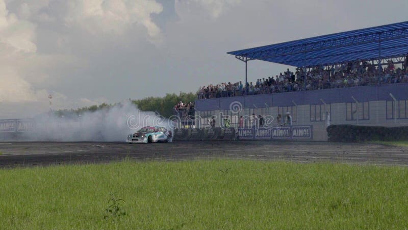 Drift Car on Race Track 120fps Stock Footage - Video of rally, closeup ...