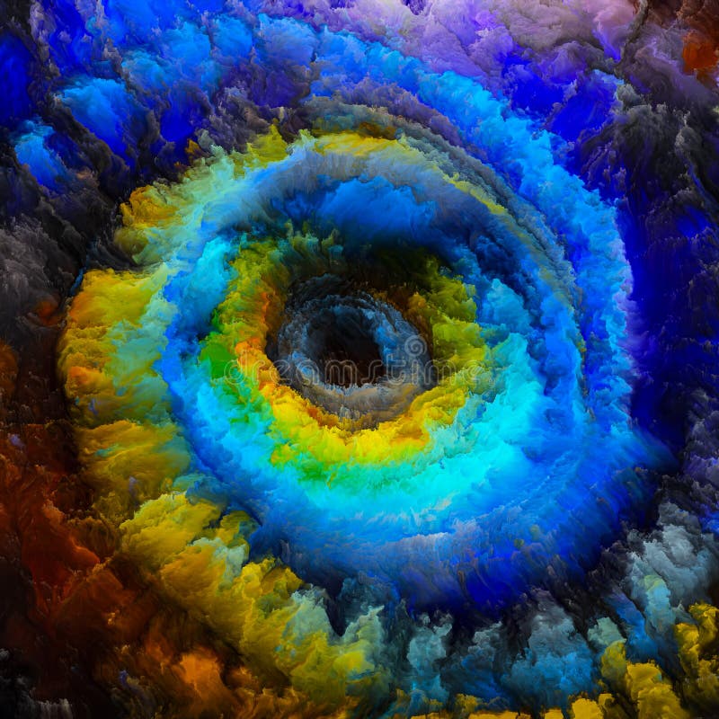 The Drift of Evolving Colors Stock Photo - Image of painterly, artwork ...