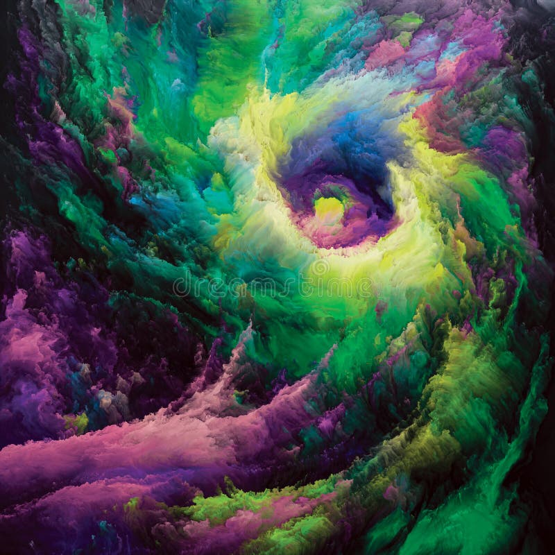 The Drift of Evolving Colors Stock Illustration - Illustration of ...