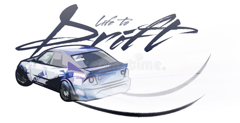 Drift lettering Image stock vector. Illustration of traction - 101919882