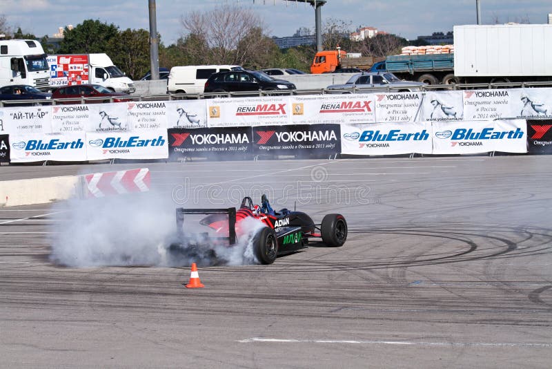 Drift show formula 1 auto editorial photo. Image of pilot - 21068901