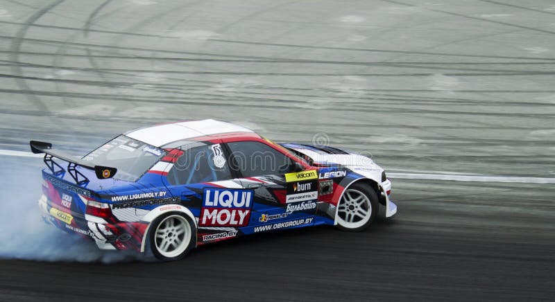 Drift Show in Minsk 2017 editorial stock image. Image of europe - 113231024