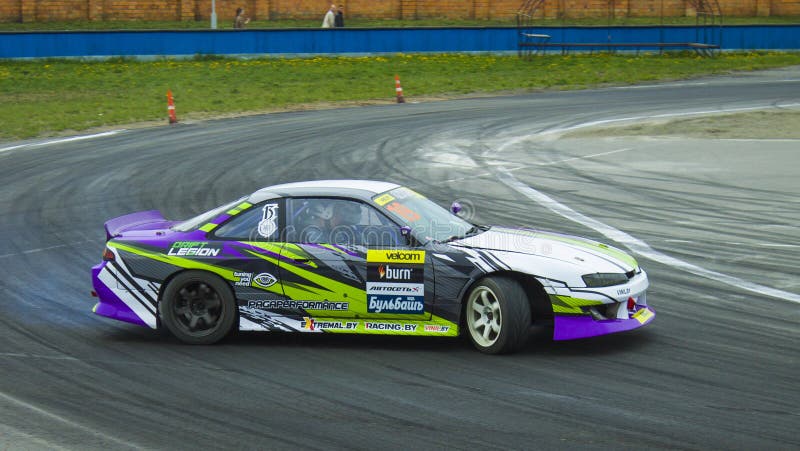Drift Show in Minsk 2017 editorial stock photo. Image of computer ...
