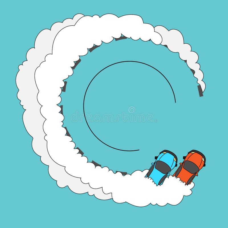 Drift smoke screen stock vector. Illustration of transport - 137864506