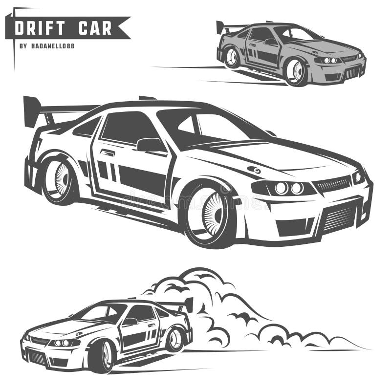 Drift Sport Team Print for T-shirt,emblems and Logo. Stock Vector ...