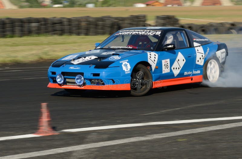 Drifting car editorial photo. Image of drifting, competition - 49558371
