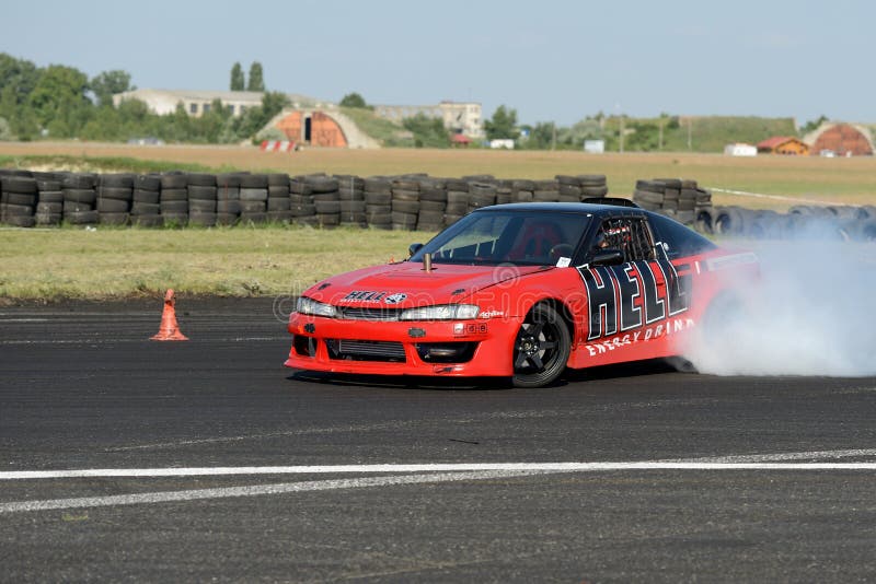 Drifting car editorial stock image. Image of motorsport - 49558549