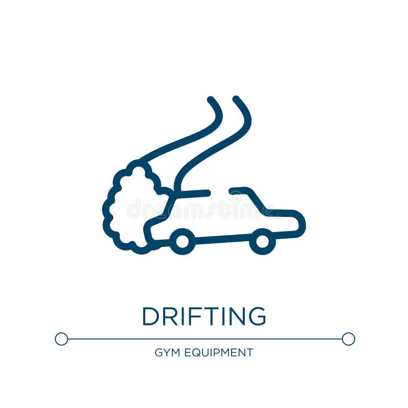 Drifting Icon. Linear Vector Illustration from Racing Collection ...