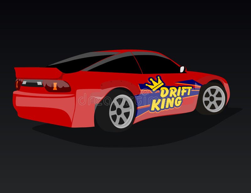 Drift Car Logo, Drift King Emblem, Label, Poster or Design Print. Stock ...