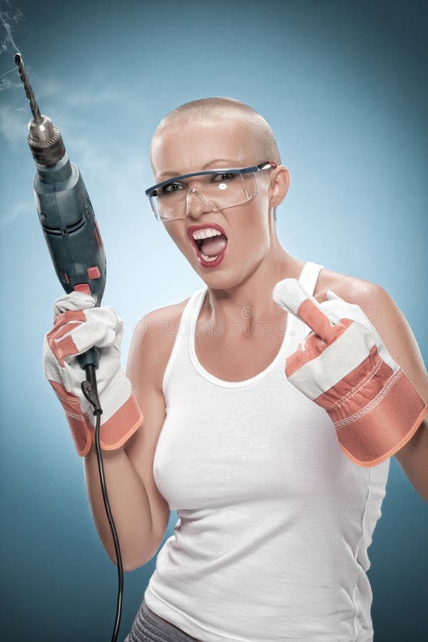 Drill stock photo. Image of people, single, yell, health - 24828878