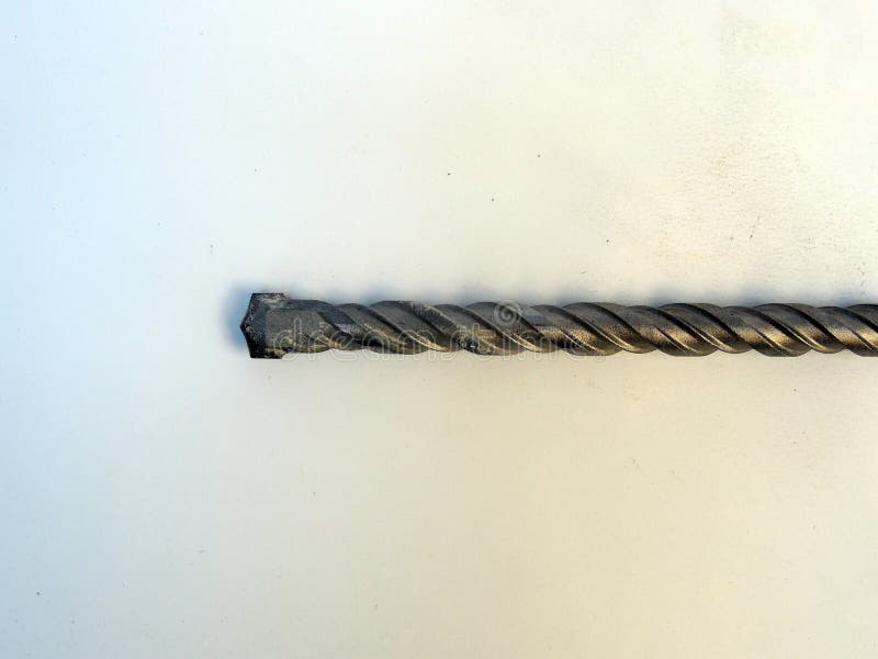 Drill Bit for Concrete with a Carbide Tip Stock Image - Image of dowel ...