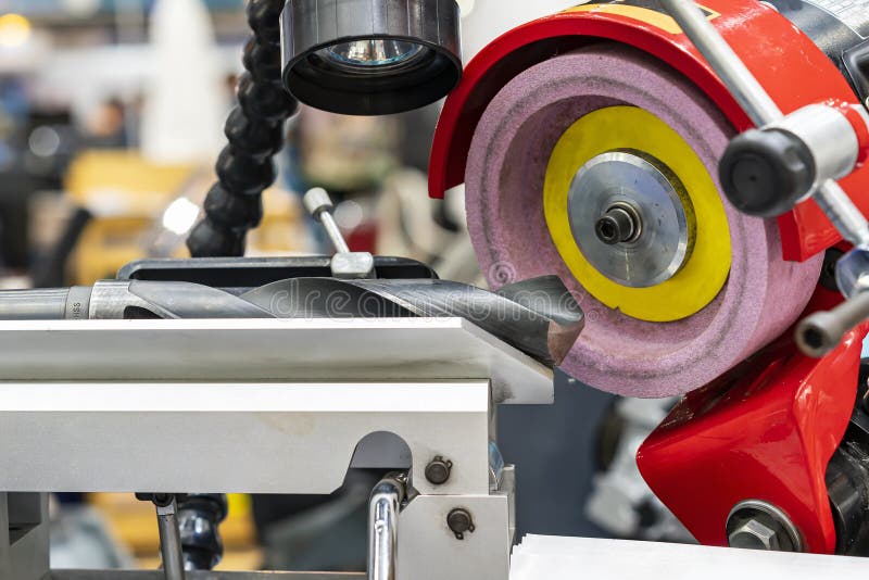 Drill Bit or Cutting Tools Sharpening or Grinding by Stone Grinder ...