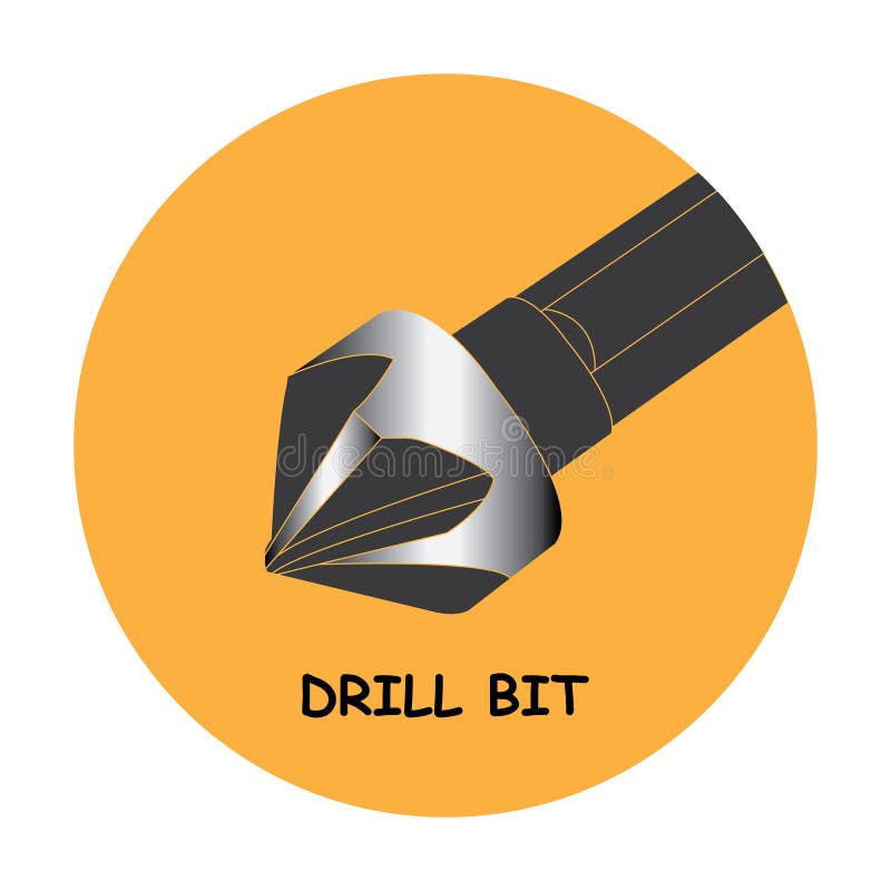 Drill bit icon stock vector. Illustration of graphic - 306381936