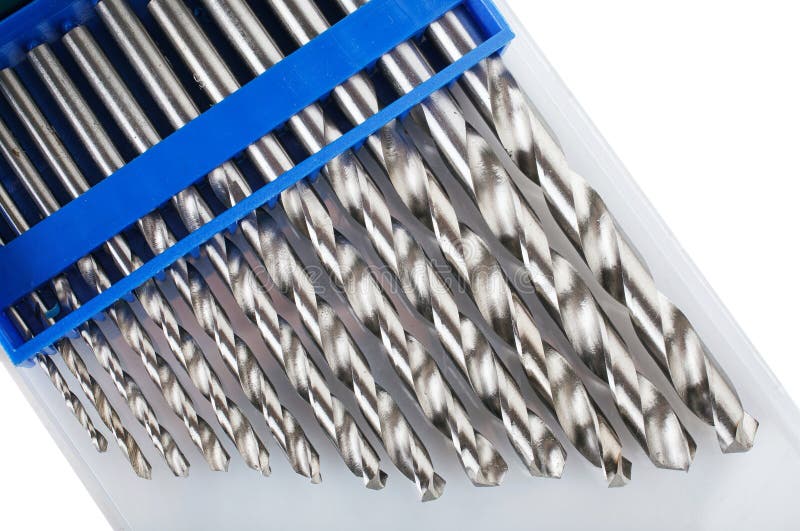 Drill bit set in box stock image. Image of pieces, hardware - 61835805