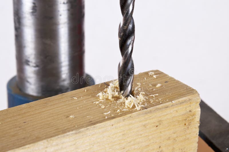 Drill-bit at work stock image. Image of setting, drilling - 35569989