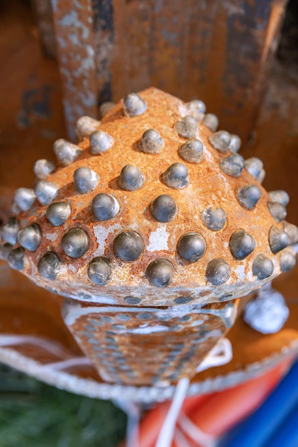 Drill Bits. Drill Bit Pulled Out of the Well Stock Photo - Image of ...
