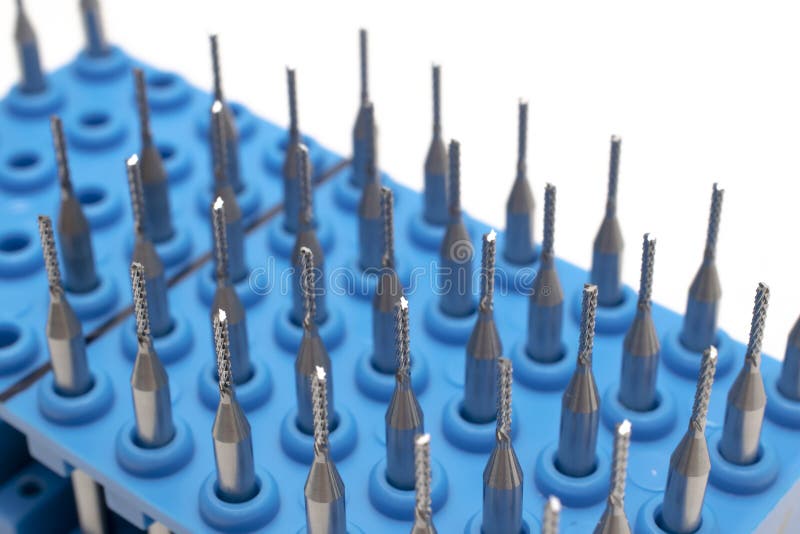 Drill Bits for a CNC Machine Stock Image - Image of machine, metal ...
