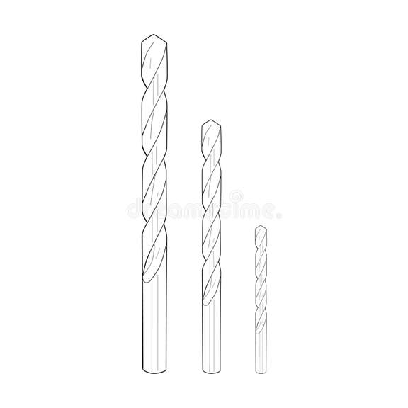 Drill Bit Drawing Stock Illustrations – 756 Drill Bit Drawing Stock ...
