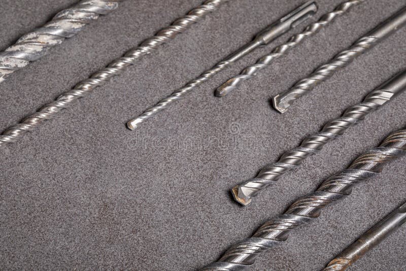 Drill Bits for Drilling Concrete Masonry or Stone Stock Photo - Image ...