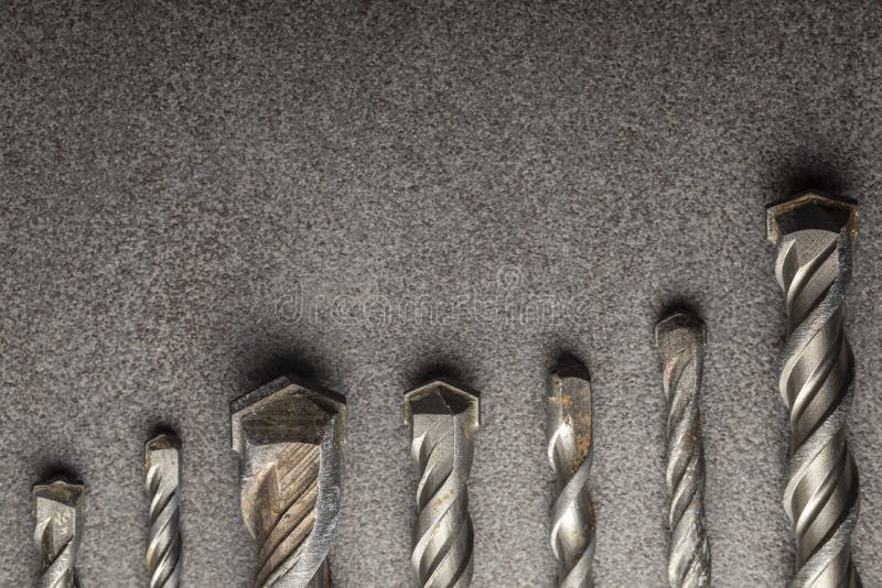Drill Bits for Drilling Concrete Masonry or Stone Stock Image - Image ...